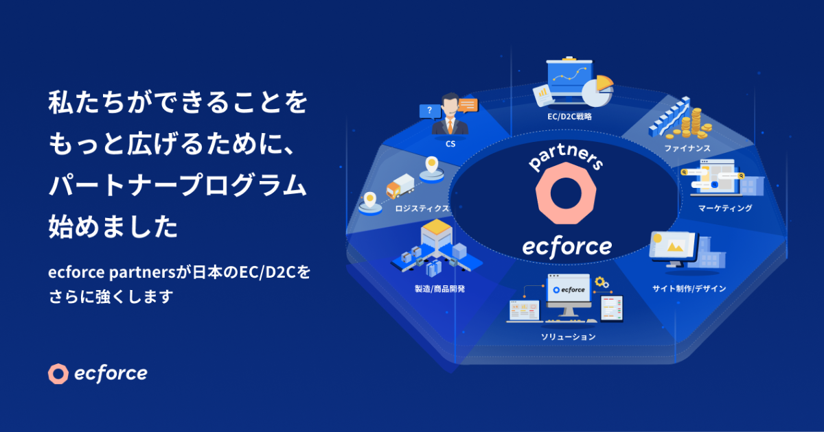 法人向けECカートシステム「ecforce」を通した事業成功を支援する認定パートナー制度「ecforce partners」を提供開始｜株式会社SUPER STUDIO