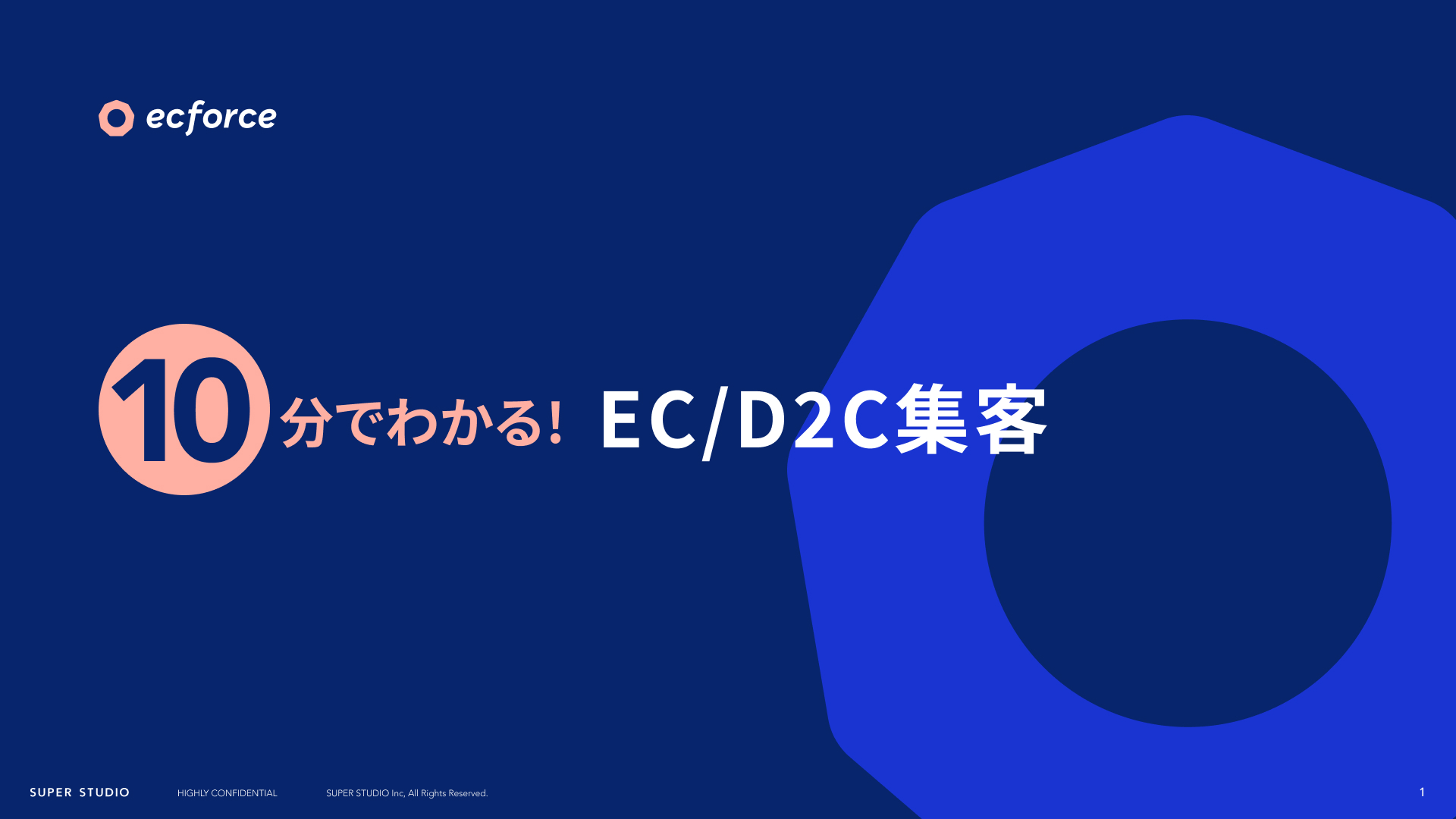 10分でわかるEC/D2C集客 | 統合コマースプラットフォーム ecforce